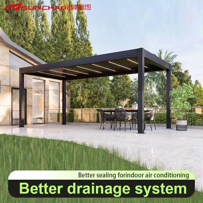 China Revamp Your Office Space with Motorized Aluminum Pergola and Smart Home Integration for sale