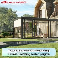 China Smart Home Integration Remote Control Aluminium Pergola with Aluminium Gardening Tools for sale