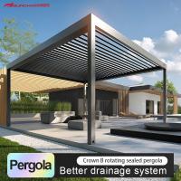 China Customized Motorized Aluminum Pergola with Smart Home Integration and Wall-mounted Installation for sale