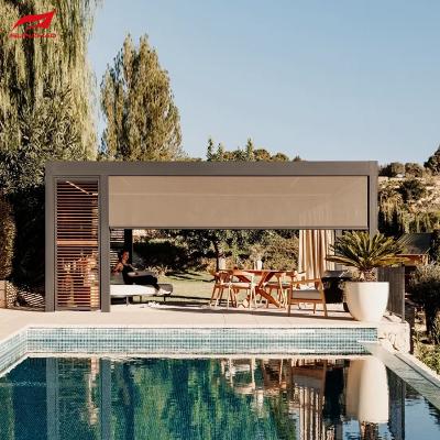 China Aluminium Pergola The Ultimate Garden Design Solution with Motorized Aluminum Pergola for sale