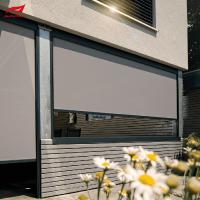 China High Openness Factor Zip Track Blinds in Dark Grey / White / Custom Made Colour 5% 10% 30% 100% Max Size 6 M Width for sale