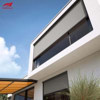China Aluminium Alloy Zip Track Blinds With Rainproof Function In Commercial Spaces for sale