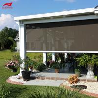 China Aluminium Alloy Zip Track Blinds With Rainproof Function In Commercial Spaces for sale