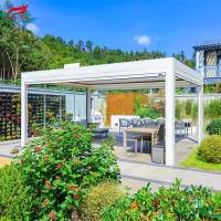 China Smart Home Integration Aluminum Pergola for Outdoor Control System and Environments for sale