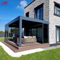 China Remote Control or Smart Home Integration Grey Motorized Aluminum Pergola for sale