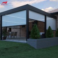 China Rainproof Zip Track Blinds Custom Made Colour Blackout Retractable Window Treatments Easy DIY or Professional Installation in Dark Grey or White for sale