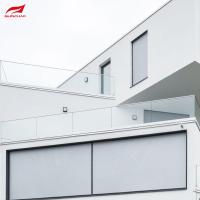 China Outdoor Zip Track Blinds in Dark Grey / White / Custom Made Colour  for Residential or Commercial up to 6 M Height for sale