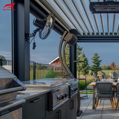 China Aluminium Pergola Durable Aluminum Perforated Sheet For Outdoor Living Space for sale
