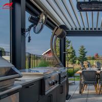 China Black Aluminum Retractable Pergola  Perfect Addition To Your Outdoor Oasis for sale
