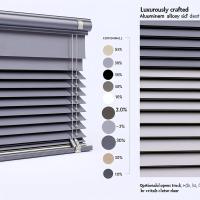 China Dark Grey/White/Custom Made Colour Zip Track Blinds 5% 10% 30% 100% Optional Openness Factor Aluminium Alloy Side Track for sale