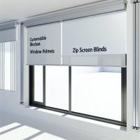 China Customizable Blockout Window Pelmets with Aluminium Zip Screen Blinds for sale
