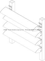 China Aerofoils Aluminum Weatherproof Louvres System PVDF Coating Air Ventilation for sale