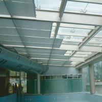 China Customized FTS Tension Shade System Double Motor Remote Control Residential for sale