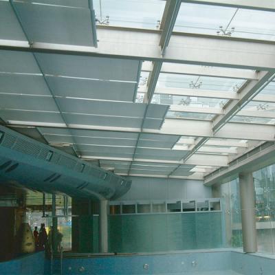 China Customized FTS Tension Shade System Double Motor Remote Control Residential for sale