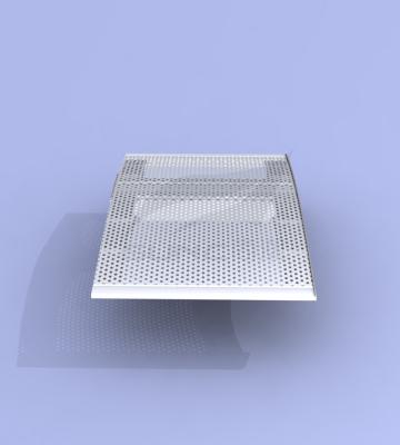China Aeroscreen Aluminum Louvered Skylights , Skylight Louvres Building Sun Shade for sale
