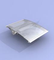 China Exterior Wall Skylight Louver System Aeroscreen Aluminum Facade Building Light Control for sale