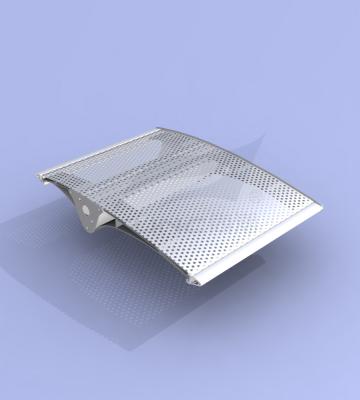 China Exterior Wall Skylight Louver System Aeroscreen Aluminum Facade Building Light Control for sale