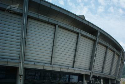 China Aerofoil Aluminum Curtain Wall Louvers Facade Building Light Control Thickness 1.0~3.0mm for sale