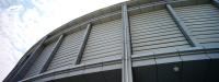 China School Curtain Wall Louvers Polyester Coating Customized Color for Office for sale