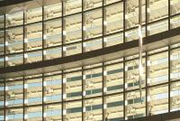China Horizontal Aeroscreen Exterior Wall Louvers , Wall Ventilation Louvers Vertical for sale