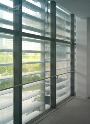 China Commercial Aluminum Wall Louvers , Architectural Sun Control System Office for sale