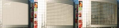 China Adjustable Aeroscreen Curtain Wall Louvers Aluminum Architectural Sun Control System for sale