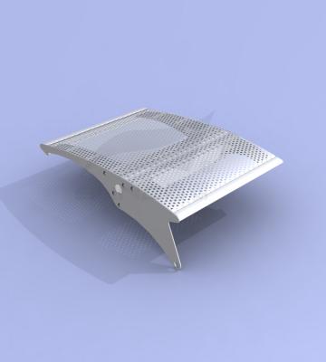 China PVDF Coating Sun Shading Louvers Commercial Thickness 1.0~3.0mm Stable for sale