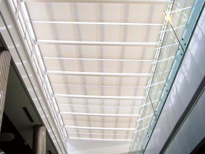 China Stable Tension Shade System Durable Heat Resistance Fiberglass Fabric for sale