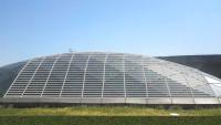 China Bespoke Aluminum Retractable Polyester Skylight Roof System for sale