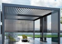 China Louvered Anodic Oxidation 260mm Blade Aluminum Pergola for sale