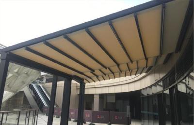 China Customized Retractable Roof Pergola Aluminum Alloy 260mm Anodic Oxidation for sale
