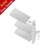China Film Covering Retractable Louvered Roof Systems Commercial Customized Color for sale