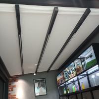 China Modern Design Bioclimatic Motorized Aluminium Retractable PVC Pergola for sale