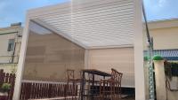 China Electric Zip Track Outdoor Blinds Wind Resistance Facade Sunshade System for sale