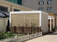 China Motorized Garden Waterproof Roller Shades Zip Screen Protection For Swimming Pool for sale