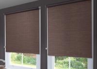 China Straw Material Manual Roller Blind Interior Decoration For Bedroom / Living Room for sale