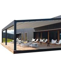 China Waterproof PVC Retractable Patio Awning With Led Lights 3 - 5 Years Warranty for sale