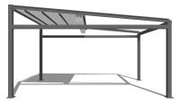 China Sun Rain Protection Waterproof Retractable Awning Screen Pergola With Fabric for sale