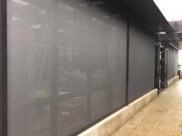 China Wind Proof Zip Track Blinds Heat Gain Roller Blinds Outdoor Fabric Material for sale