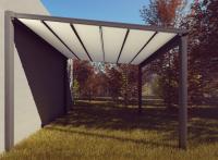 China Sun Rain Protection Retractable Awning Outdoor Sunshade Pergola 3 - 5 Years Warranty for sale