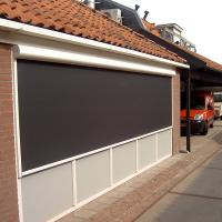 China Dark Grey Fabric Zip Track Blinds Suitable For Outdoor Residential Or Commercial for sale