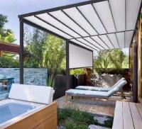 China PVC Sail Modern Adjustable Retractable Roof Pergola for sale