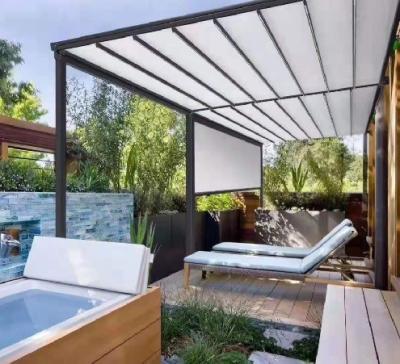 China PVC Sail Modern Adjustable Retractable Roof Pergola for sale