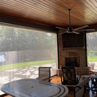 China 30% Openness Factor Fabric Outdoor Zip Track Blinds For Modern Outdoor Spaces for sale