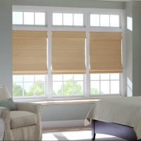 China SGS Sun Protection Manual Roller Blind Reed Shades for sale