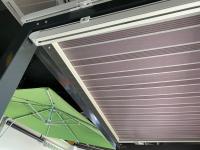 China Retractable Shade Awning  SUNC Custom PVC Pergola System With Sliding Canopy for sale