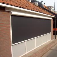 China Various Color Zip Track Outdoor Blinds , Ziptrak Blinds Polyester UV Coating for sale