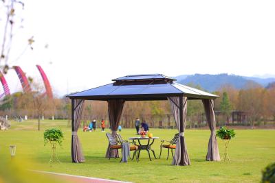 China Post 76×76MM 3*4 Rust Proof Polycarbonate Roof Gazebo for sale