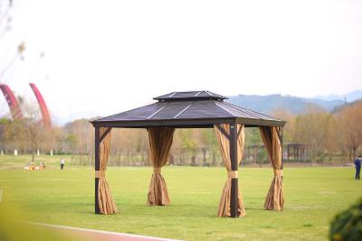 China Rust Proof 3*4 Galvanized Polycarbonate Roof Gazebo for sale