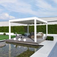 China Motorised Weather Resistant Motorized Louvered Aluminum Pergola for sale